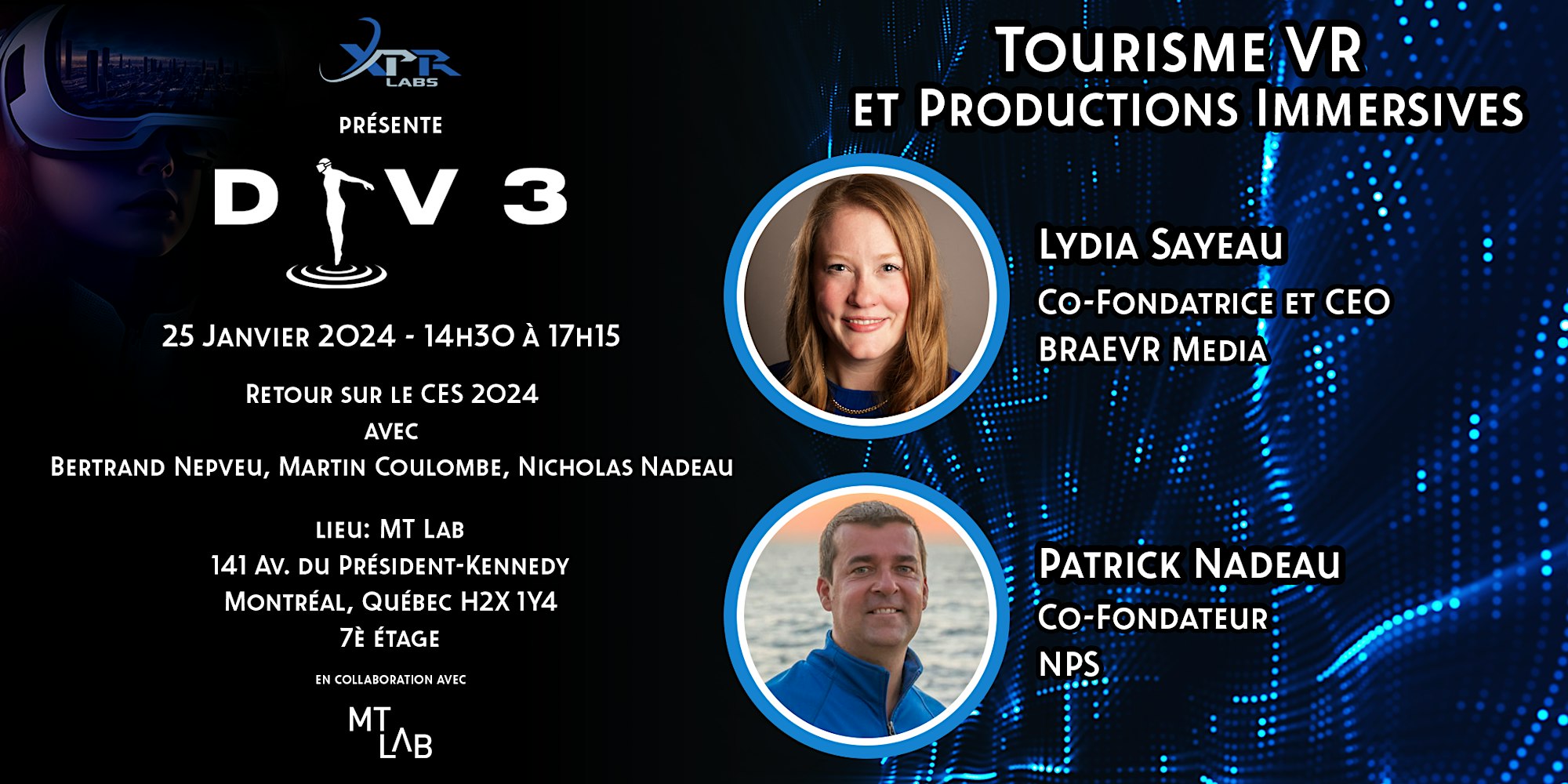 DIV3 - Tourisme VR, productions immersives & retour sur le CES @MT Lab - Laboratoire Inyulface